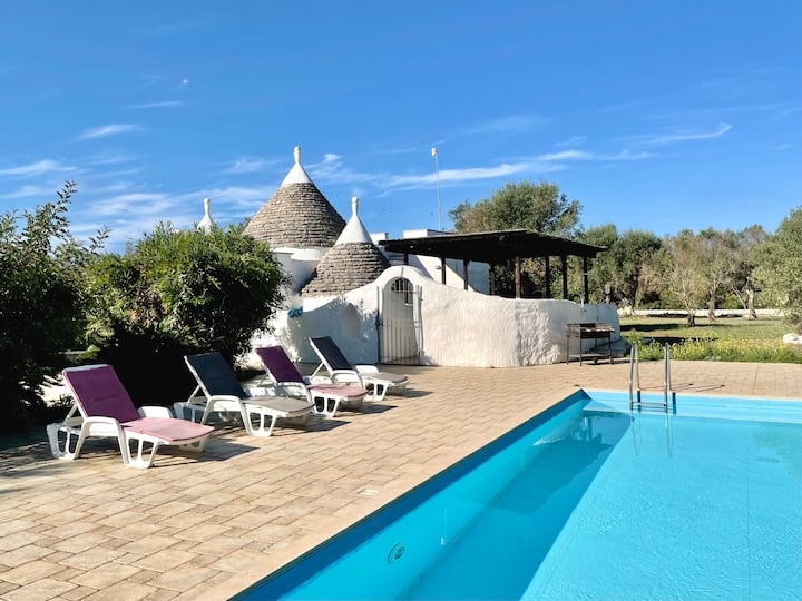 Trullo Della Luna, Villa Avec Piscine Privée - Apulia