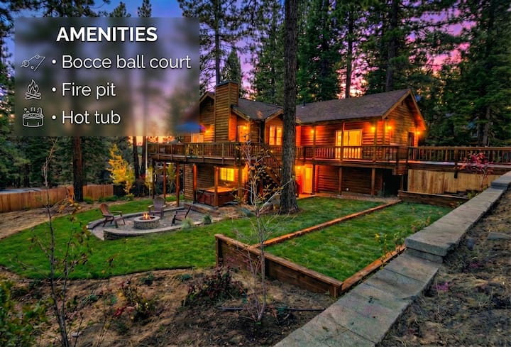 Trailside Cabin | Hot Tub, Bocce & Fire Pit - South Lake Tahoe, CA