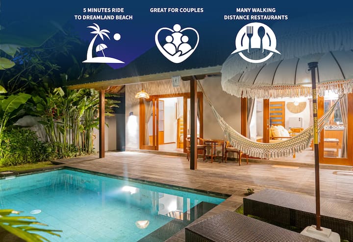 Romantic Bingin Villa With Pool Near Beach & Cafés - Uluwatu