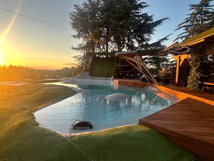 Villa Familiale- Piscine & Spa Privés. 14 Pers - Villette-d'Anthon