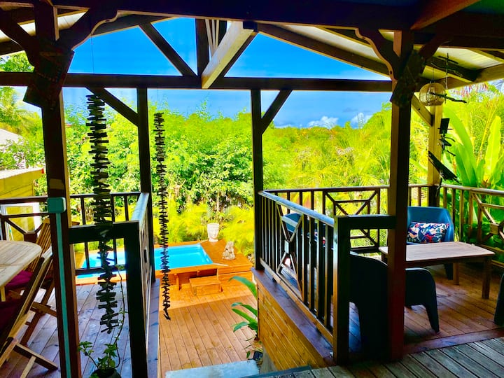 Villa Piscine Privée 150 M Plage Spot Surf - Guadalupe
