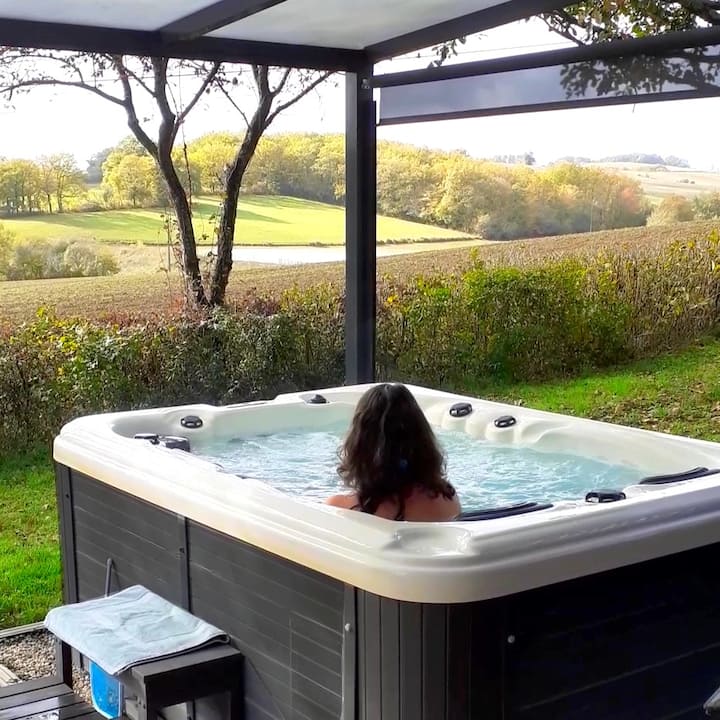 Envie De Vous Détendre ? Spa Privatif Chalet Cèdre - Gers