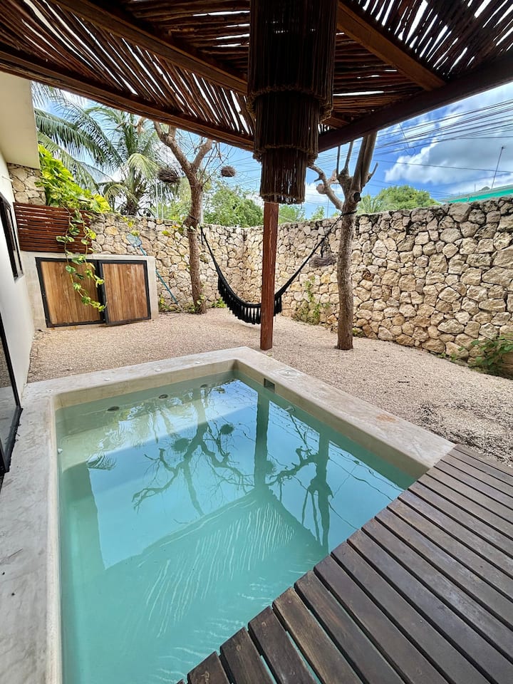 Family 2br W/ Private Pool | Steps To Lagoon - Bacalar