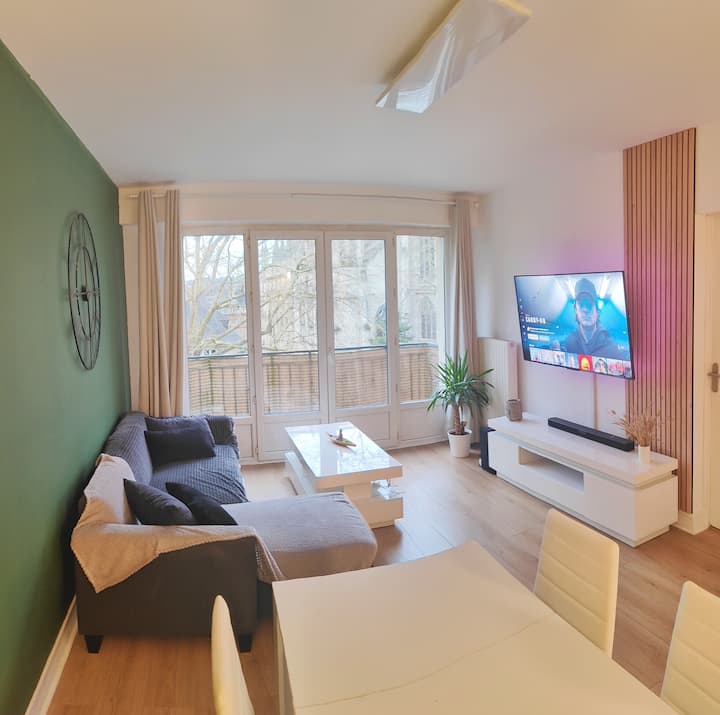 Appartement Hyper Centre Ville Avec Jardin - Lisieux