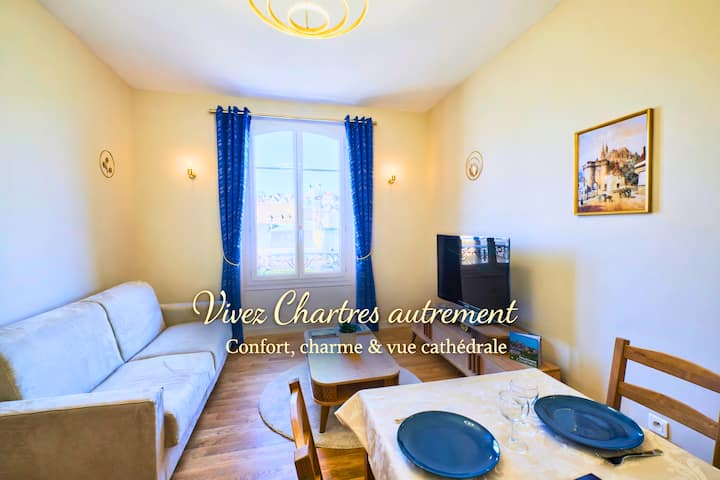 La Porte Enchantée - Vue Cathédrale - Parking - Chartres