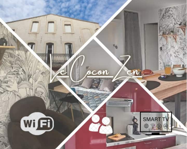 * Le Cocon Zen * - Balcon -Bureau - Centre-ville - Castelnaudary