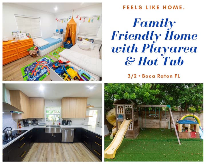 Family & Pet Friendly W Fenced Play Area & Hottub - Boca Ratón, FL