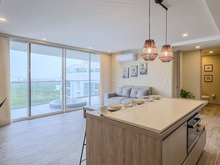 Tropical Luxury Condo Private Jacuzzi Dq1302 - Cartagena, Colombia