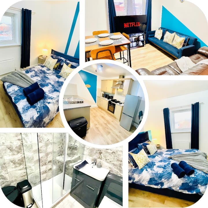 City Centre 2 Bed Apartment |Work Stays |Sleeps 4 - キングストン・アポン・ハル