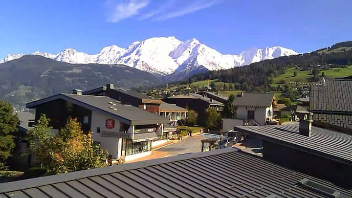 Appt 7 Pers 120m² Terrasse  60m² Ctre Vue Mt Blanc - Combloux