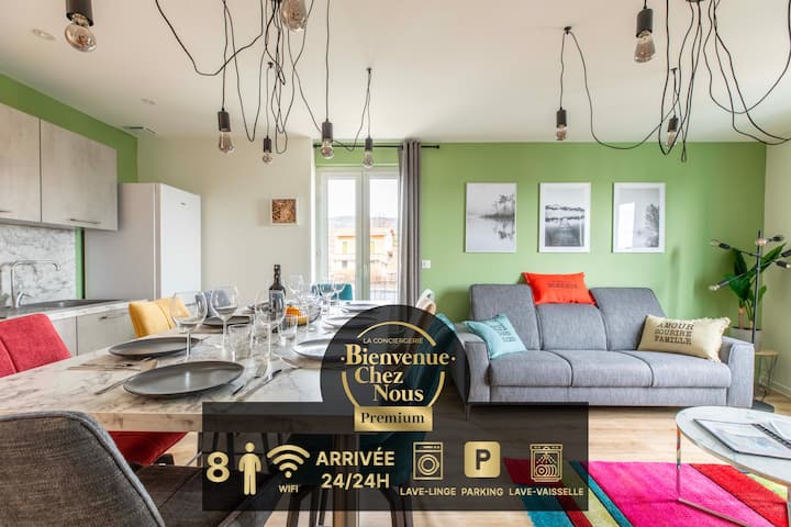 Grand T5 Moderne & Cosy Idéal Familles & Groupes - Cournon-d'Auvergne