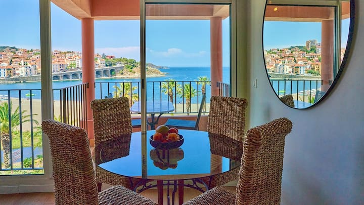 Vue Mer Exceptionnelle L T2 Mezzanine Luxueux - Banyuls-sur-Mer