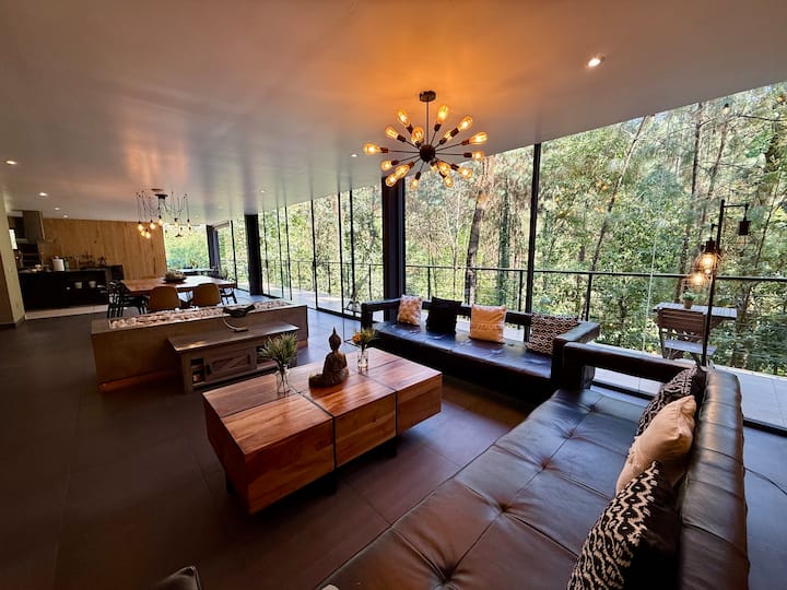Casa Sauce, Bosque, Jacuzzi, Billar Y Cine - Valle de Bravo