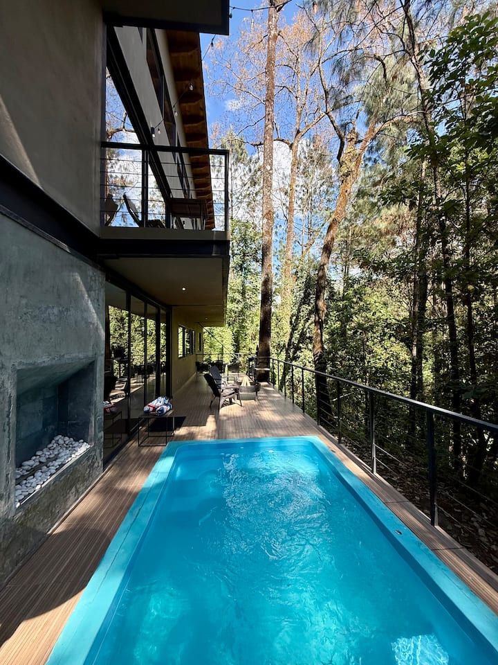 Casa Sauce, Bosque, Jacuzzi, Billar Y Cine - Valle de Bravo