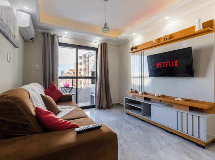 Apto Praia Grande Ocian 2 Quartos Ar Condicionado - Brazil