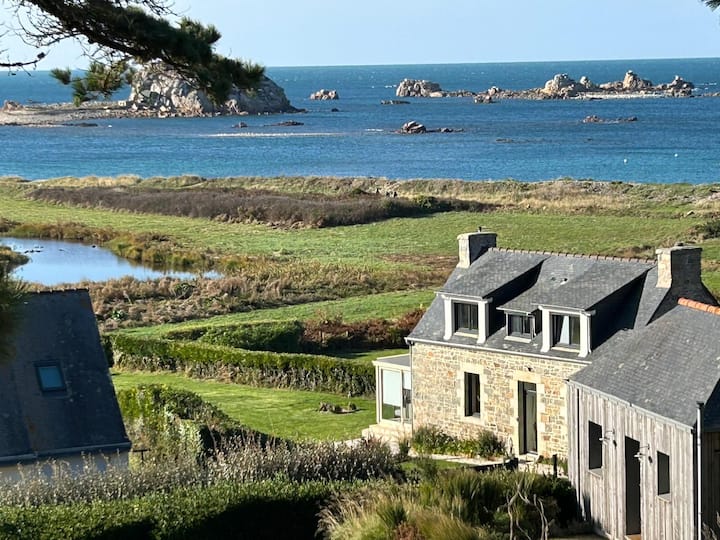 Maison Bretonne Avec Vue Mer 4p - Plougrescant