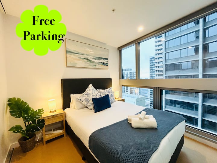 Fift04a/innercbd/1min->station/free(park/pool/gym) - Melbourne