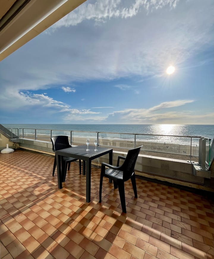 Vue Mer Panoramique, Grande Terrasse, Accès Plage - Fort-Mahon-Plage