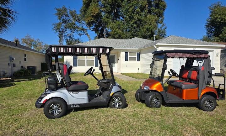 3/2 W/ Two Golf Carts (6 Seats), ~1 Mile Sumter - The Villages, FL