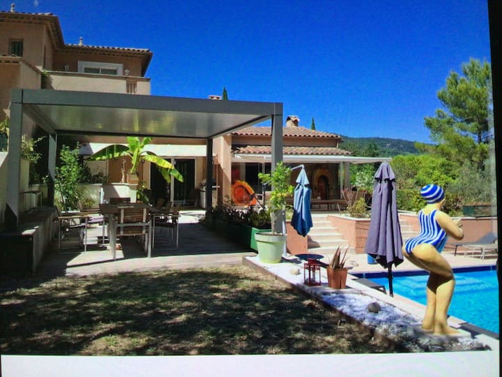 Villa Elvima Met Verwarmd Zwembad Voor 10 Gasten. - Fayence