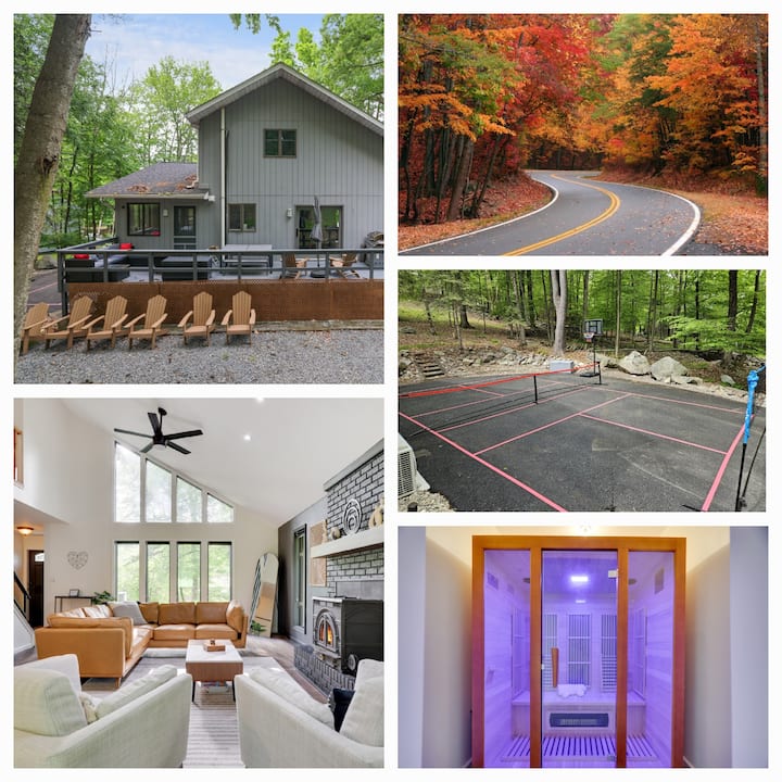 Poconos Camelback Waterpark Pickleball Hottubsauna - Tannersville, PA