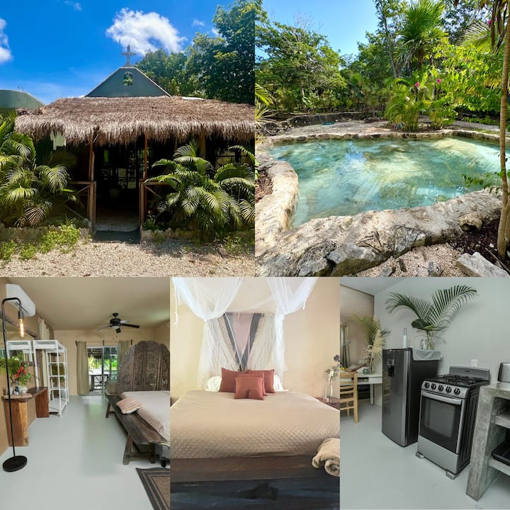 Unique Chapel-house, Pool, Mango Trees, Lush Ranch - Riviera Maya