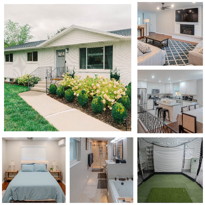 Modern Family Retreat Near Byu & Uvu W/ Golf Sim - Orem, UT