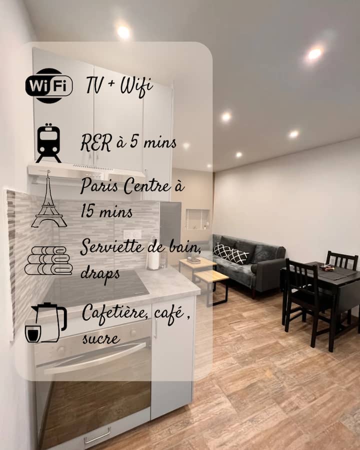 Beau T3 à 15min Centre Paris & 3min Rer B«laplace» - Montrouge