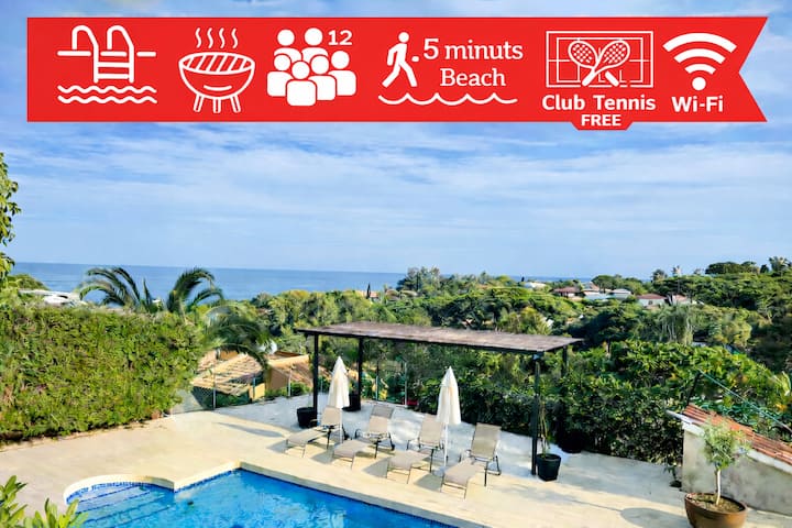 Villa Karl: 500 Metros De La Playa_piscina Privada - Blanes