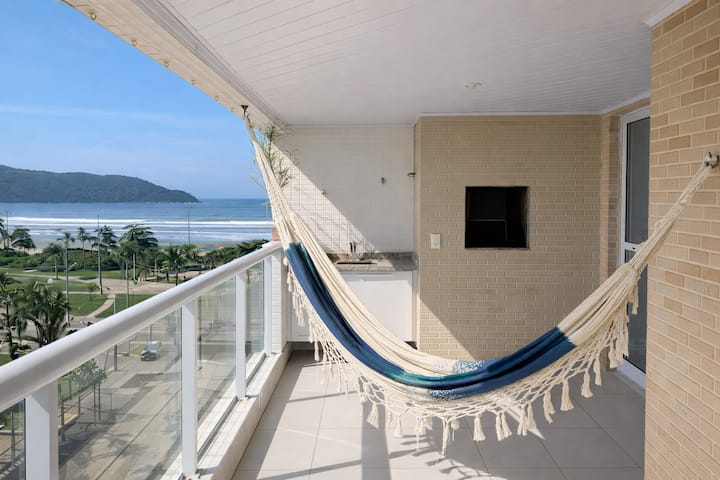 Apê A Beira Mar Com Vista Espetacular - Bertioga