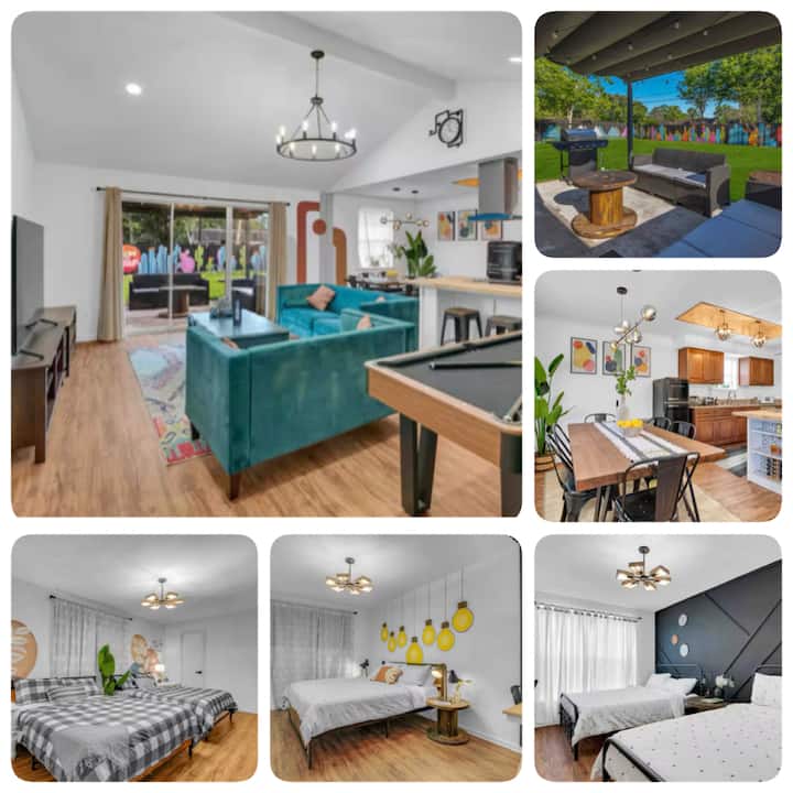 Memphis Space City*4brs*8 Beds*2tvs*houstoncentral - Houston, TX