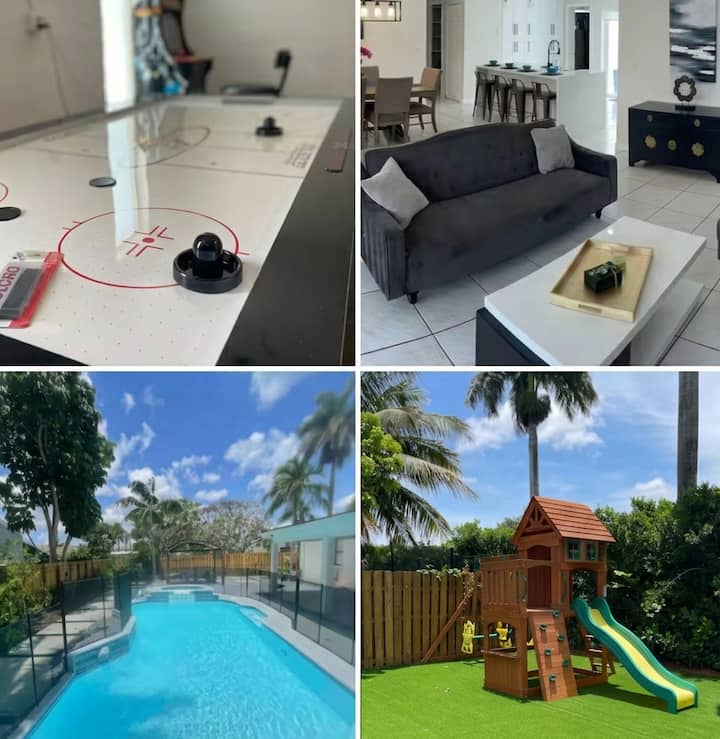 Family Home W Pool | 12 Ppl | Gameroom | Kids Park - Zoo Miami, Miami