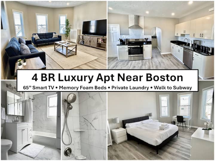 Massive Luxury 4 Br Near Boston Cambridge Salem - 莫爾登
