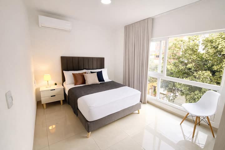 305moderno Studio En Zona Foodie + Ac Y Netflix - カリ