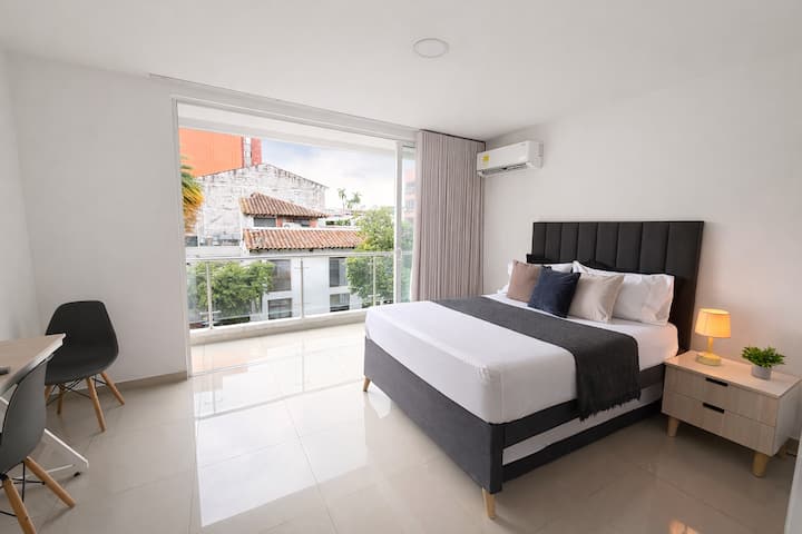 303studio Con Balcón, A/c, Netflix Y Wifi Rápido - Kolumbien