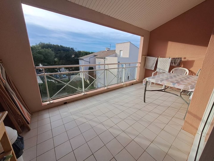 Loue T2 Vue Mer Et Jardins. - Six-Fours-les-Plages