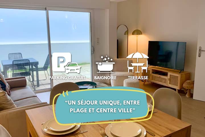 Appart Du Palais - Jardin Privé - Parking Gratuit - Olonne-sur-Mer