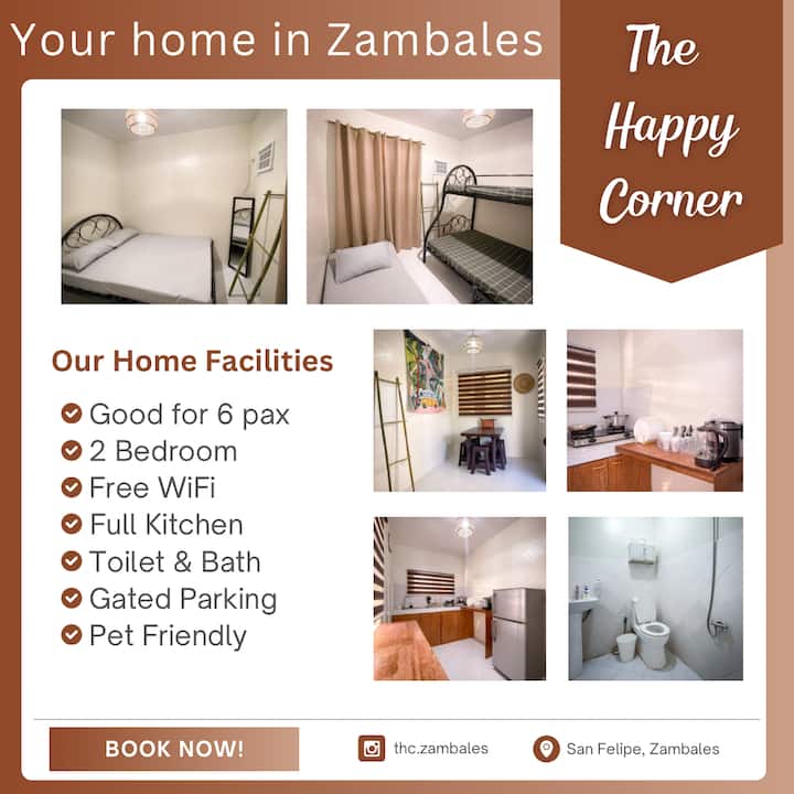 The Happy Corner Zambales 2br House For 6 Pax - San Felipe