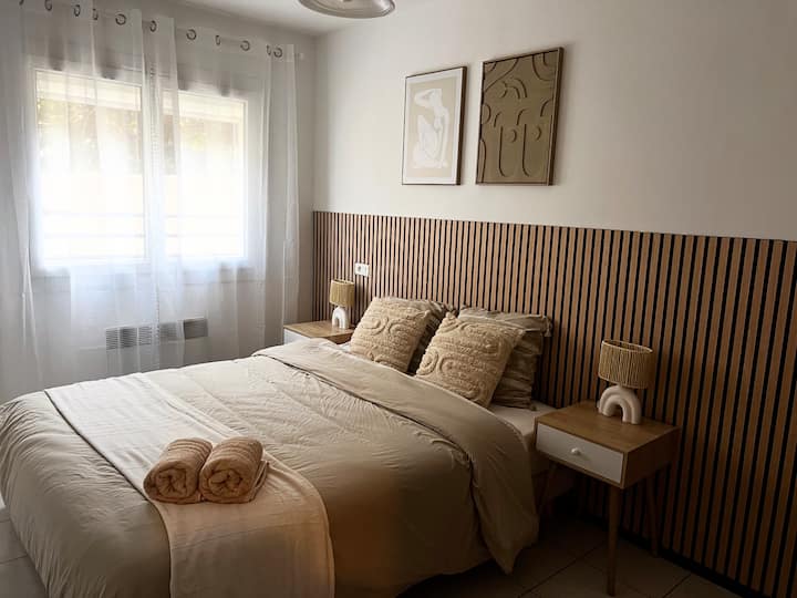 Inelia: Spacieux F3 Rénové Plage à 50 Mètres - Carnon