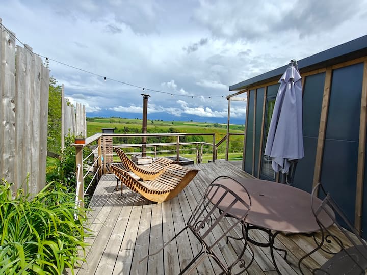 Tiny Home D'escazeaux Et Son Bain Nordique - Auvergne