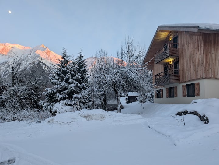 Chalet Ski-in/out, Sauna & Spa, Vue Mont-blanc - Saint-Gervais-les-Bains