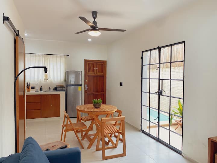 Loft |Casa Saramuyo 3,alberca, Pet Friendly, Ac. - Valladolid