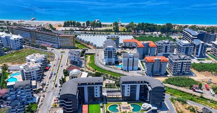 Deniz Manzaralı Ve Denize 200 M Lüks Yeni Daire - Mahmutlar