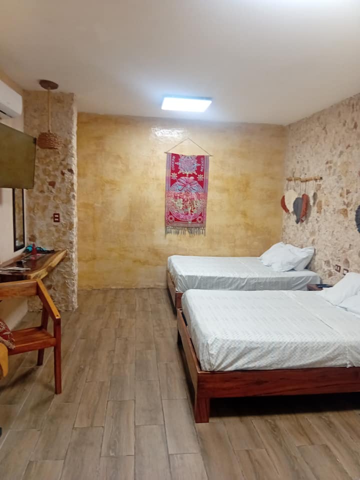 Casa Los Jarochos. Habitación Doble - Quintana Roo