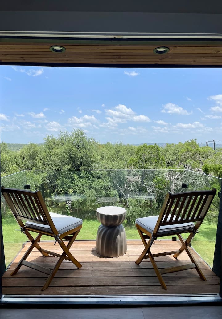 Glass Balcony Scenic Views 6 Flags Boerne - Dominion - San Antonio