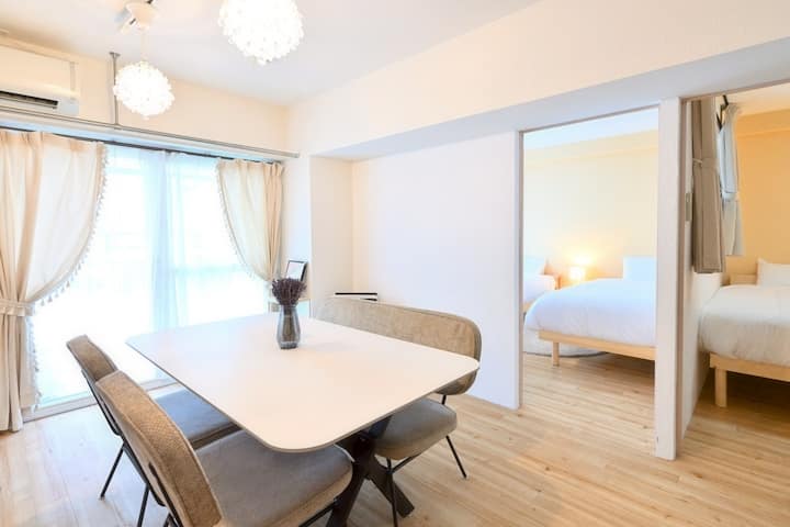 50 Sqm, 2 Bedrooms, Clean Room、free Parking - Sapporo