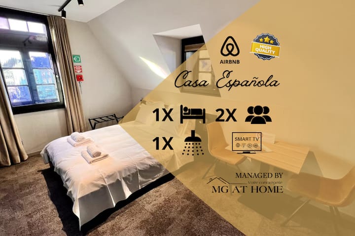 Chambre Deluxe - Appart'hôtel Maison Espagnole - Brugelette