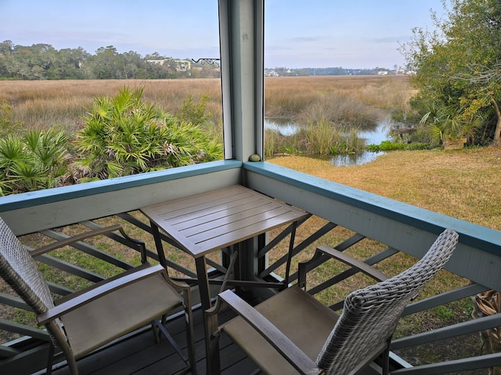 St Simons Island Gorgeous Marshfront View, Pool, Pond, Near Beach, Fletc - Brunswick, GA