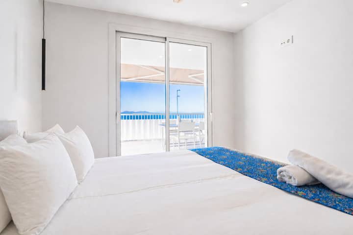 Appartement Rénové Avec Vue Sur La Mer, à Proximit - Roses