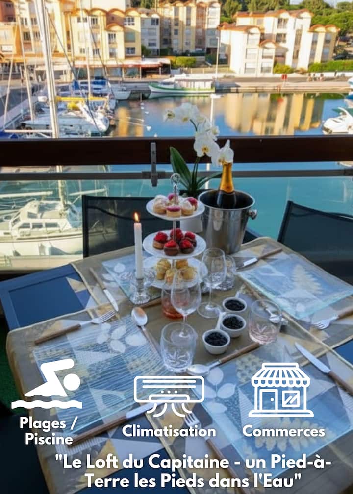 Merveilleuse - Port - Piscine - Plages - Clim - Gruissan